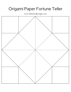 Paper Fortune Teller FREE Printable